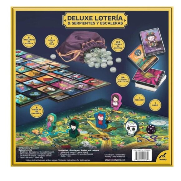 Toys | Snakes And Ladders Serpientes Y Escalera With Loteria Classic ...